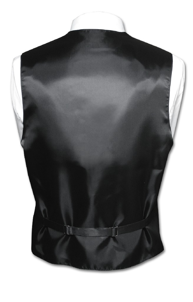 Silver Vest | Mens Paisley Design Dress Vest & Bow Tie