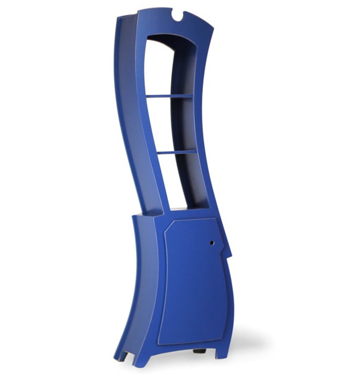 Tall Curved Display Cabinet With Door Zin Home 