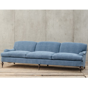 Churchill Linen Upholstered English Rolled Arm Sofa | Zin Home