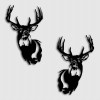 Whitetail Deer Stout Buck Stickers