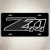 Z71 4x4 License Plate | Black Chevy Truck Silverado Tag