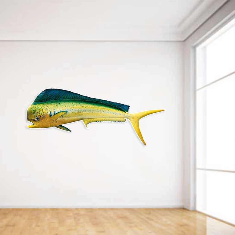 Mahi-Mahi Fish Wall Decal | Indoor Dolphinfish Sticker