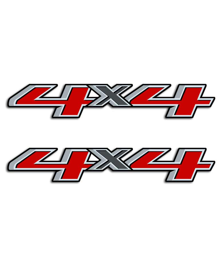 Silverado Red 4x4 Stickers - Aftershock Decals
