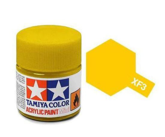 XF3 Tamiya 10ml Acrylic Paint: Flat Yellow