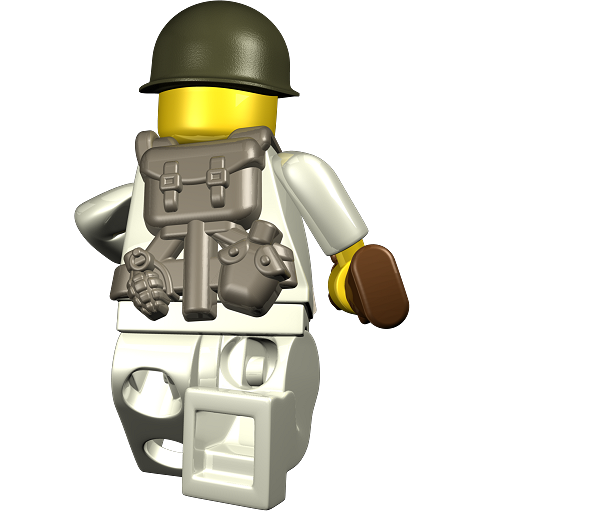 BrickArms US Rifleman - WWII Web Gear - Brickmania Toys