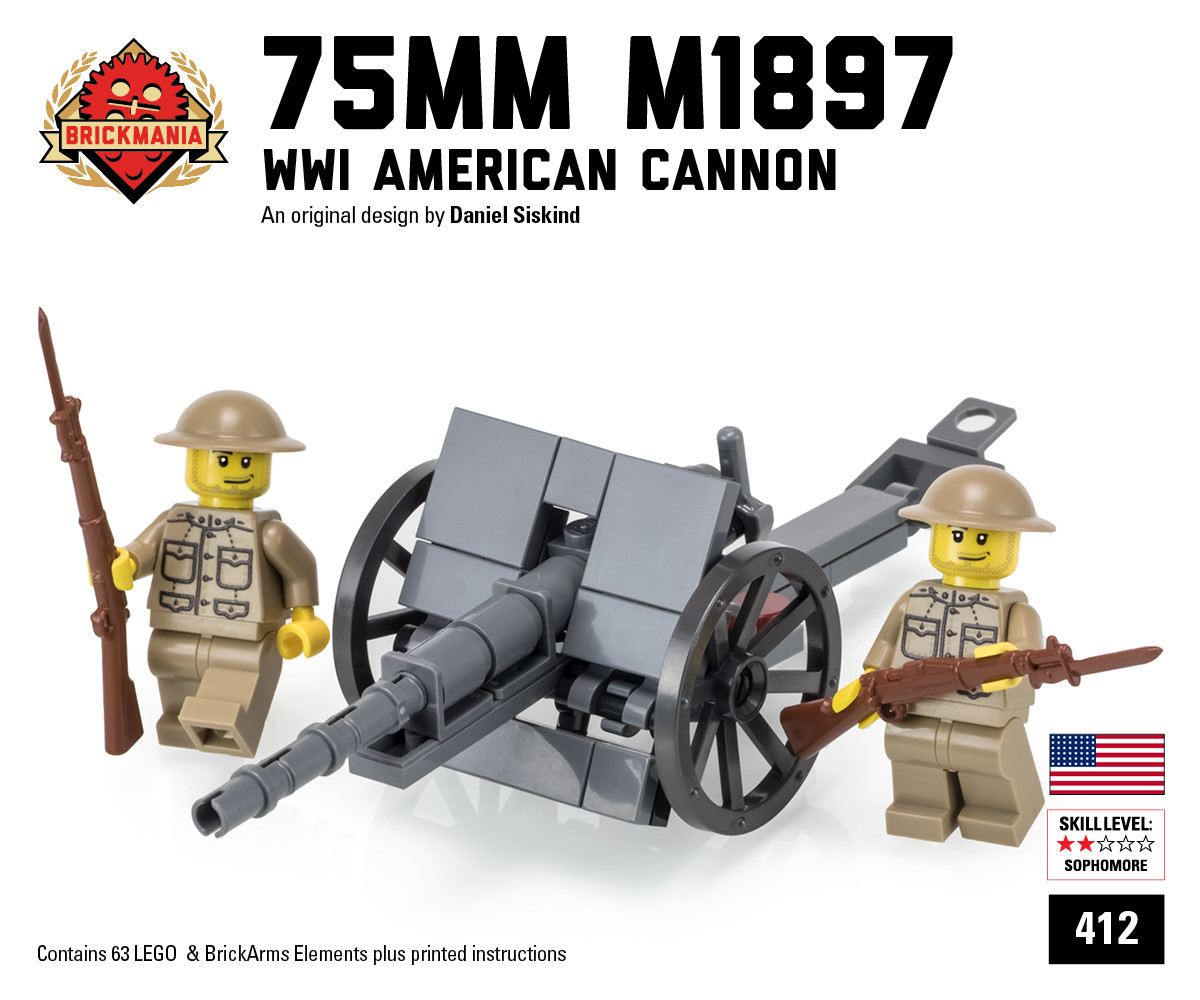 M1897 Field Gun - Brickmania Toys