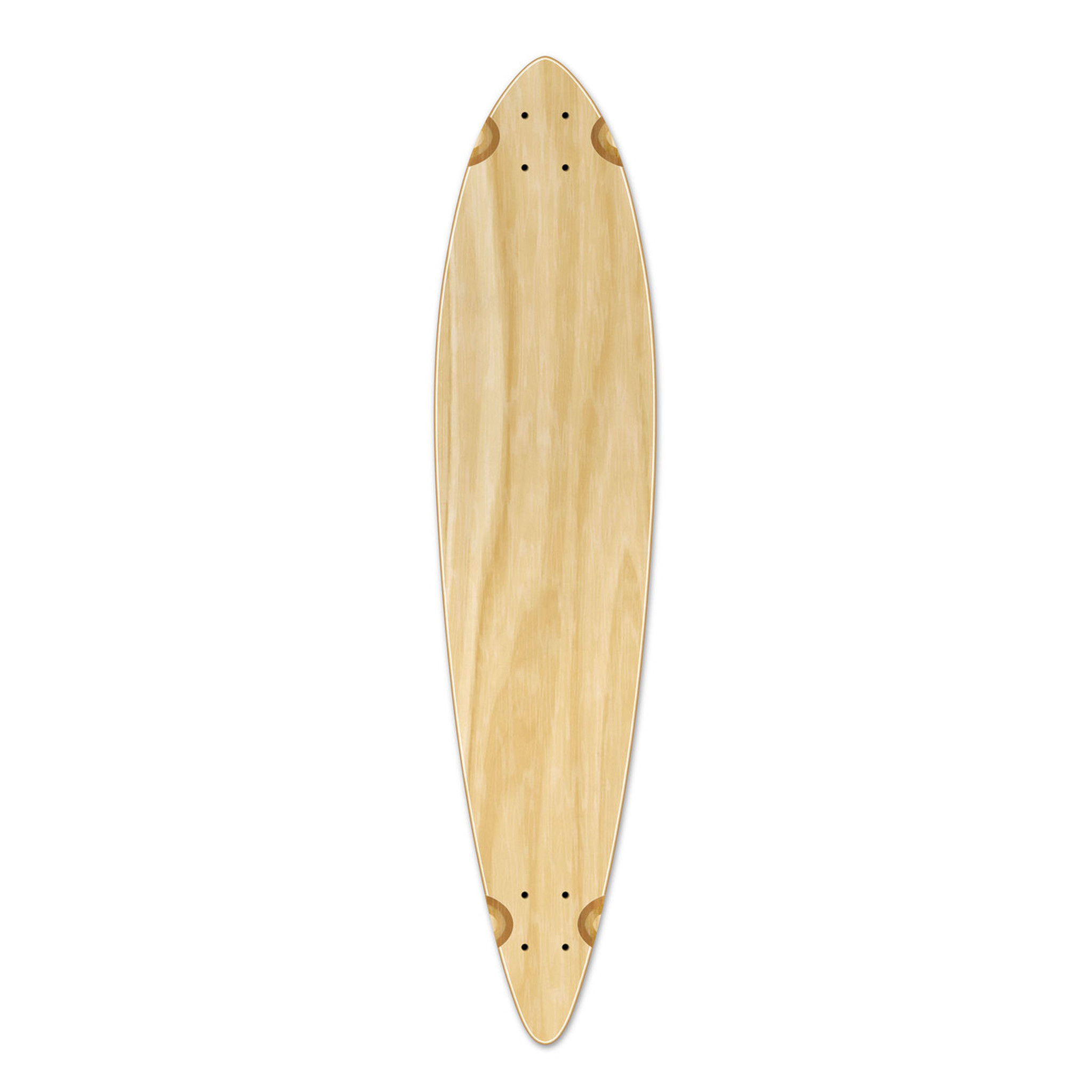 Pintail Blank Longboard Deck - Natural Pintail Blank Longboard Deck - Natural