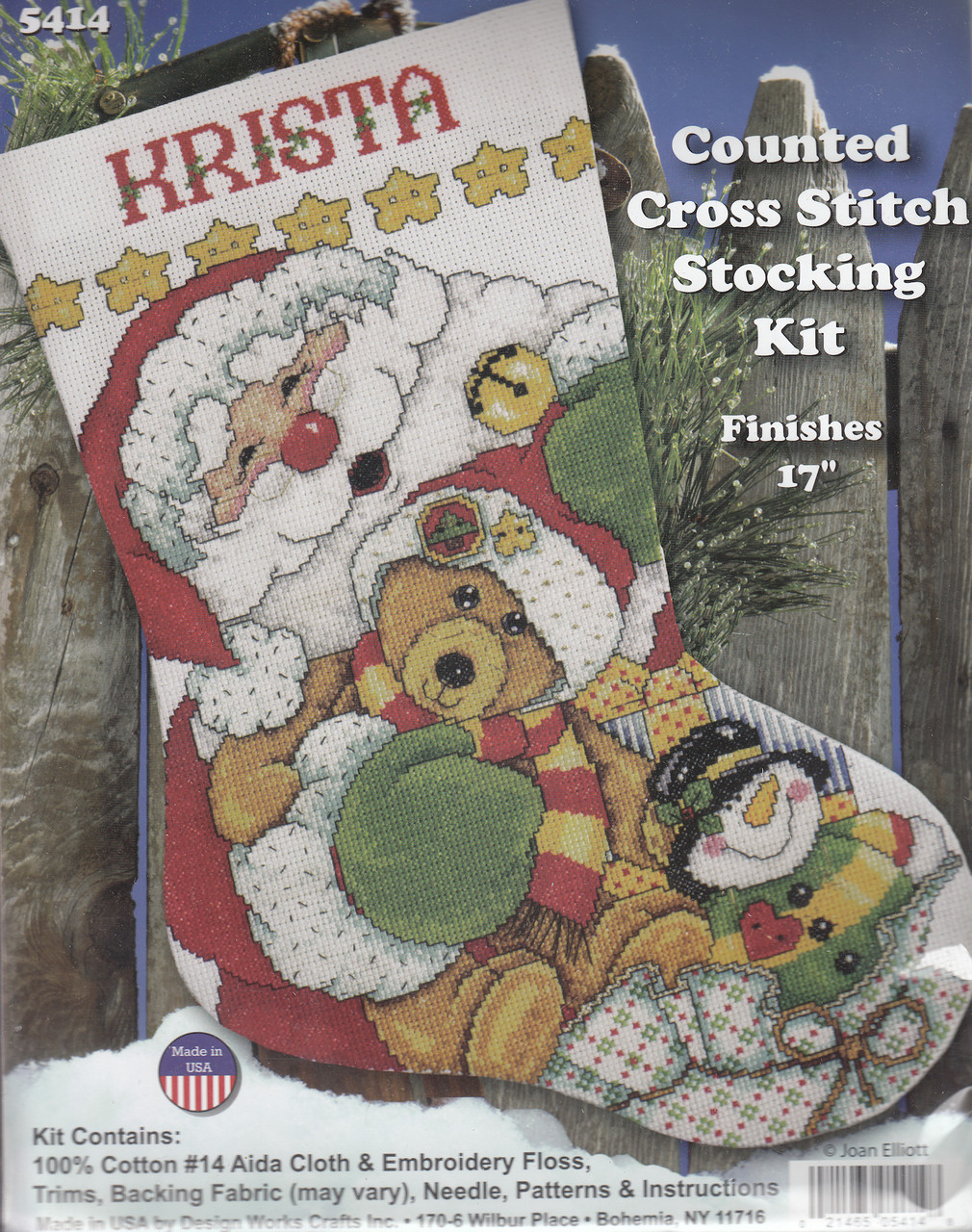 Design Works - Santa and Friends Stocking - CrossStitchWorld