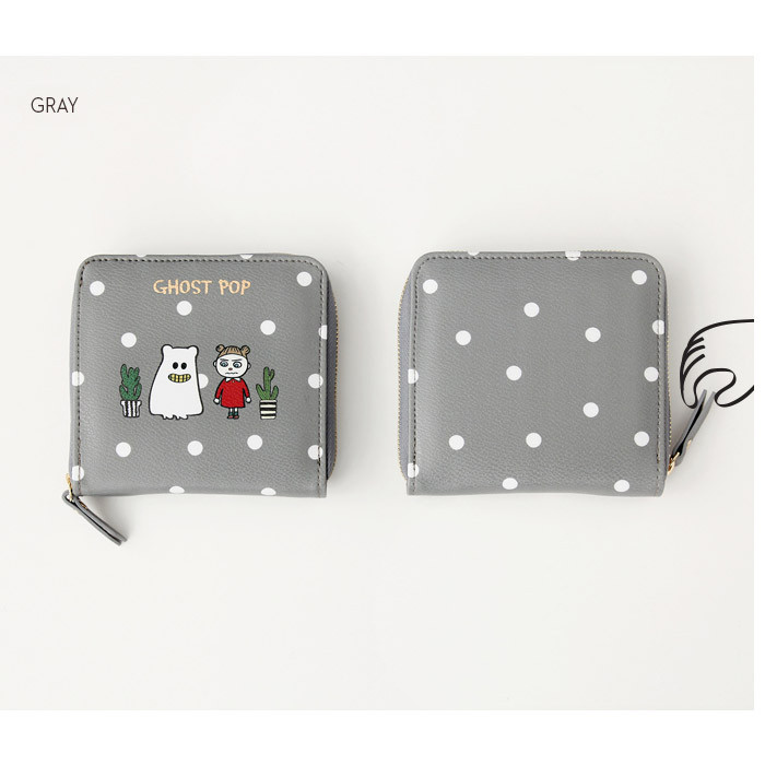 Gunmangzeung Ghost pop zip around small wallet - fallindesign