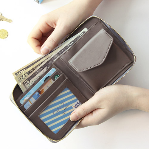 Gunmangzeung Ghost pop zip around small wallet - fallindesign