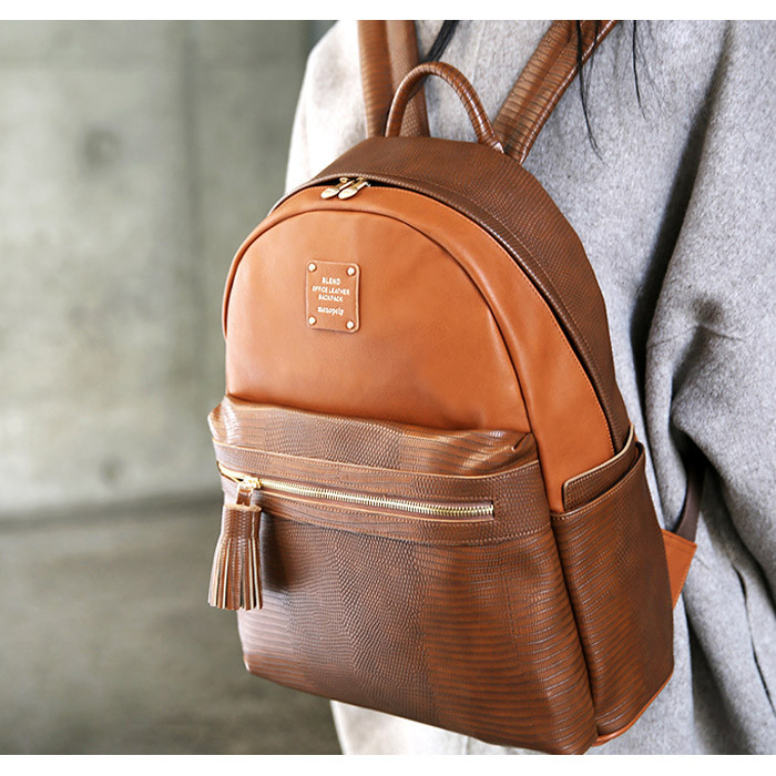 Monopoly Harmony mix match leather backpack - fallindesign