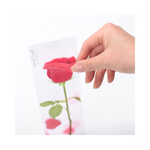 Appree Red rose sticky memo notes - fallindesign