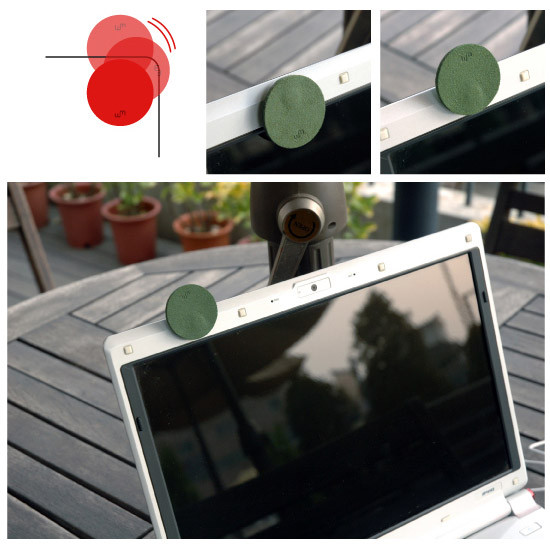 WM Circle smart screen cleaner with snap button - fallindesign.com