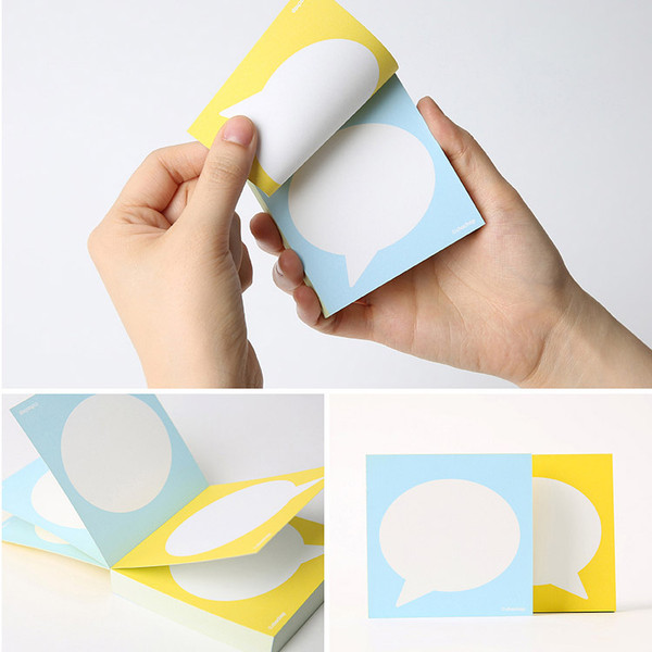 Chachap Text balloon message double sided memo pad - fallindesign