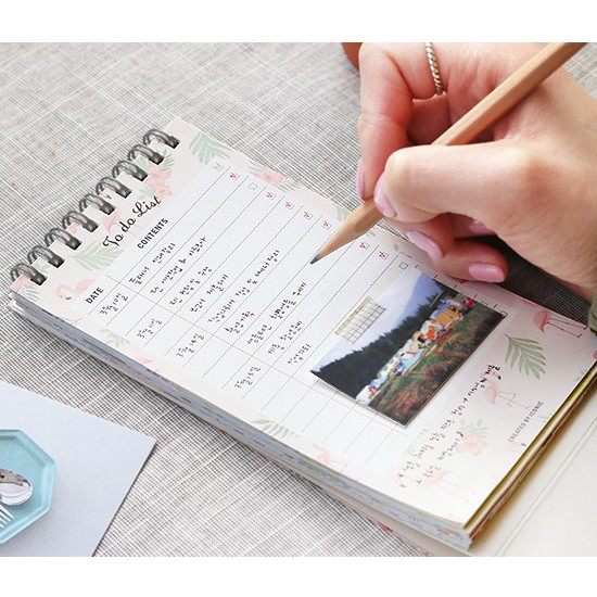 Iconic Wirebound pattern To do list desk notepad ver.2