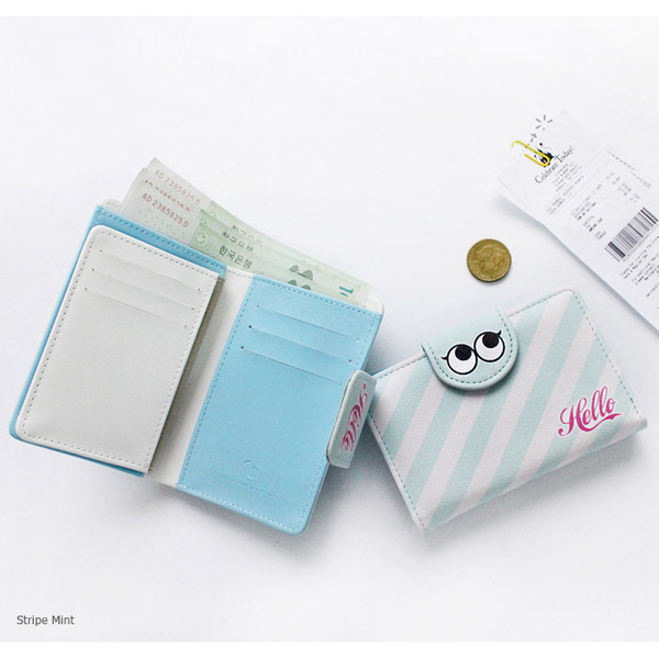 Afternoon Hello daily medium wallet with snap button closure