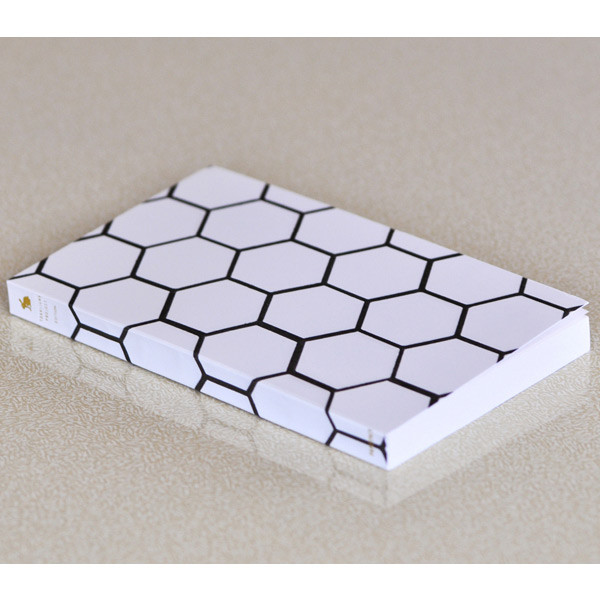 Paperpack White Hexagon paperback plain notebook - fallindesign