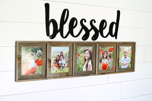 Rustic Collage Picture Frame | 5 Openings 8x10 Barnwood