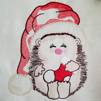 Baby Hedgehog - Machine Embroidery Designs - Tattered Stitch Embroideries