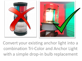 IP67 USCG Certified 3NM LED Combination Masthead Steaming and Deck Light