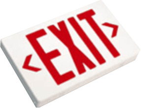 Thermoplastic Standard Exit Sign - Lighting Supply Outlet