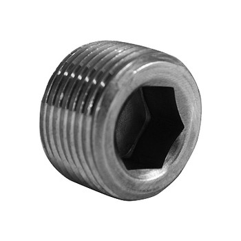 Pipe Fittings - Stainless Steel 150 PSI, NPT 1/2" Countersunk Hex ...