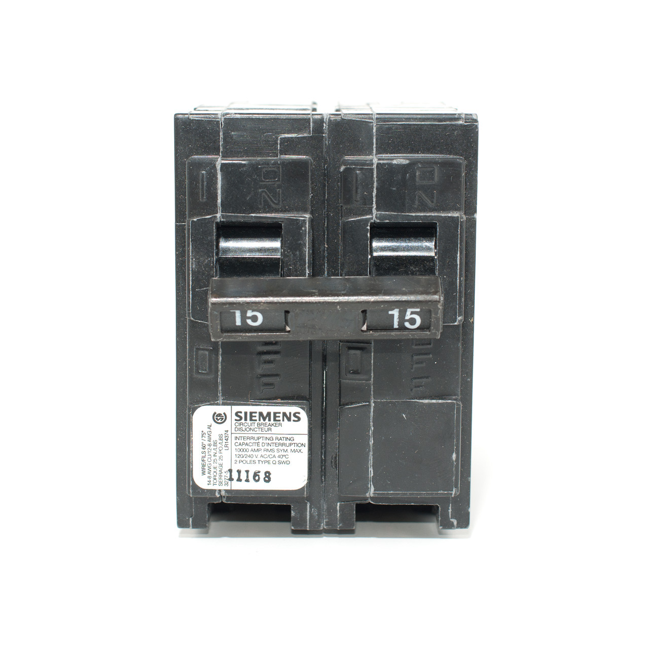 15 Amp Pushmatic View-Pak UBIP1515 15A Pushmatic Dual Circuit Breaker ...