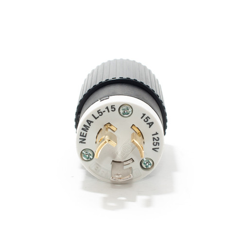 L5-15 2P3W 15A 125V Twist Lock Plug - TremTech Electrical Systems Inc