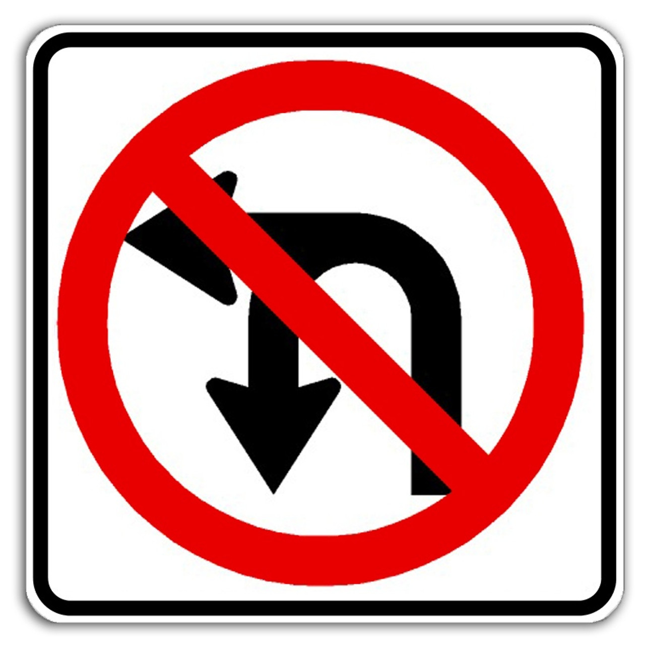 R3-18 No U/Left Turn Sign | Dornbos Sign & Safety, Inc. R3-18 No U/Left Turn Sign | Dornbos Sign & Safety, Inc.