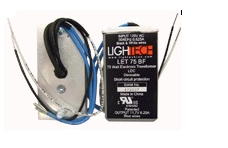 Lightech LET-75-BF GE66946 Bottom Feed 75W Dimmable Transformer