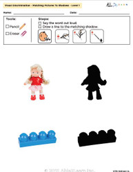Visual Discrimination - Matching Pictures to Shadows - Toys (Lv. 2A ...