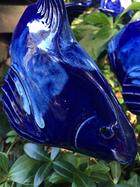 Small Koi - cobalt blue - Fish In The Garden LLC