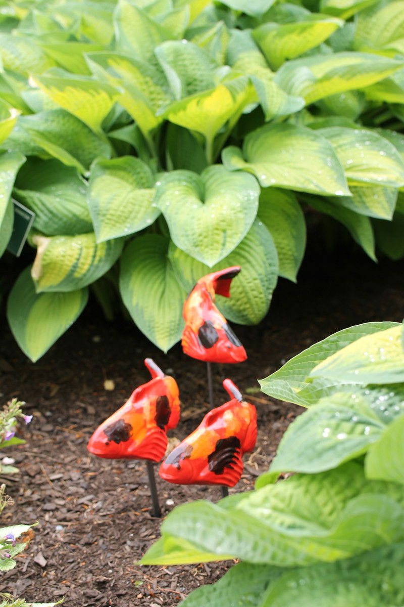 Ceramic garden koi | Fish in the Garden | Beautiful Garden Sculpture