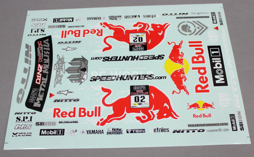 1/10 RC Car Truck RACING Drift DECALS STICKERS -RED BULL- Logos ...