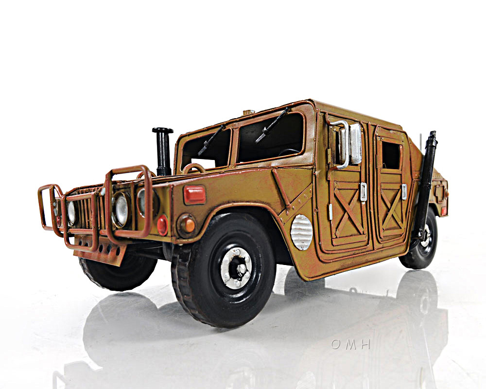 Humvee Hummer Metal Model 13" AM General Jeep Desert Storm Decor ...