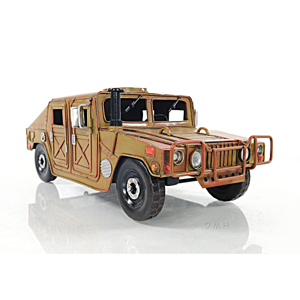 Humvee Hummer Metal Model 13" AM General Jeep Desert Storm Decor ...