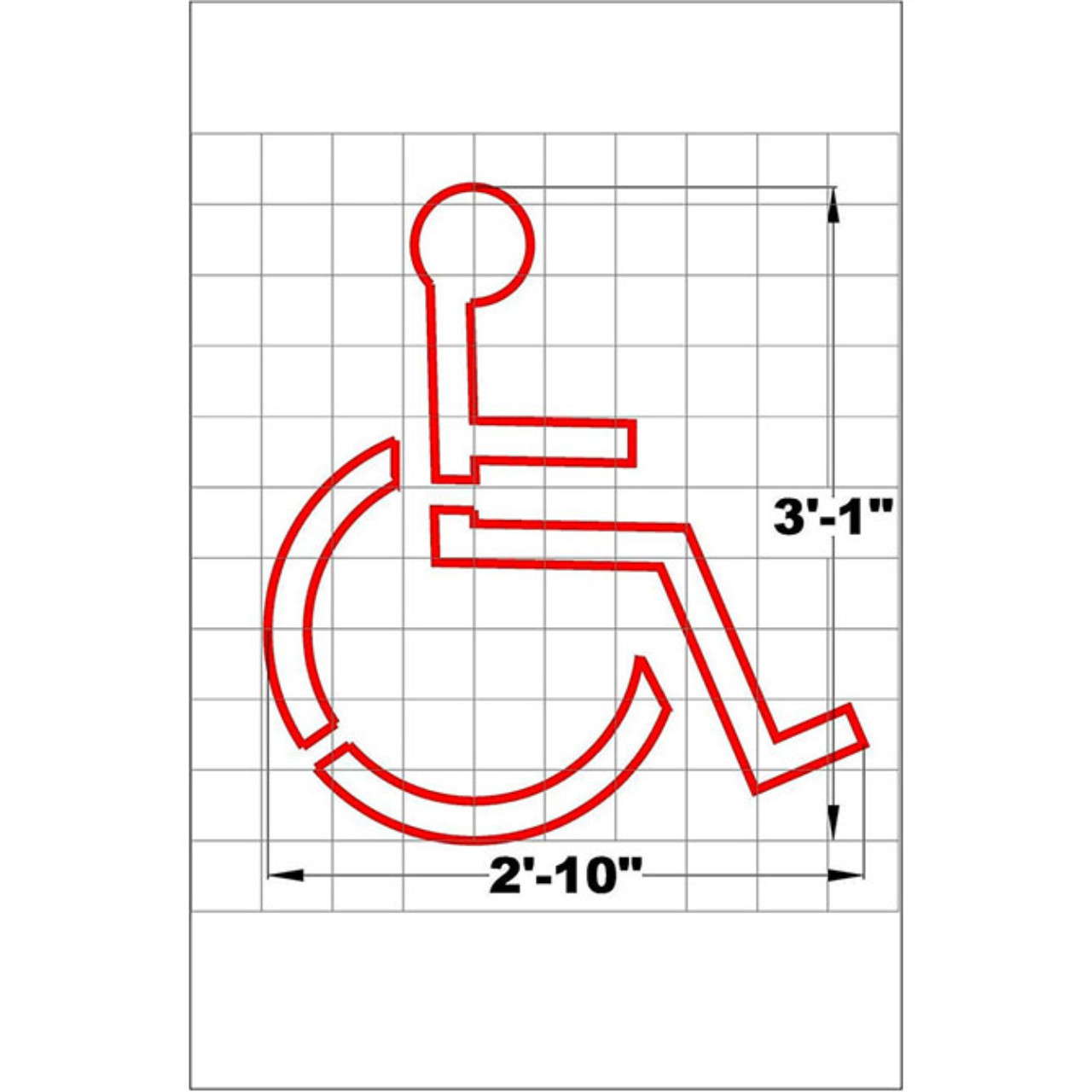 Handicap Parking Symbol Stop Painting handicap-parking-symbol-stop-painting