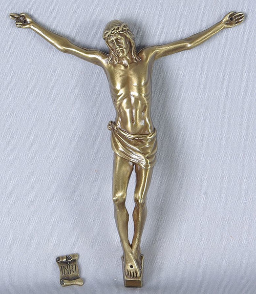 Corpus | Silver Color Finish | 6" | INRI Scroll | Italy - F.C. Ziegler ...