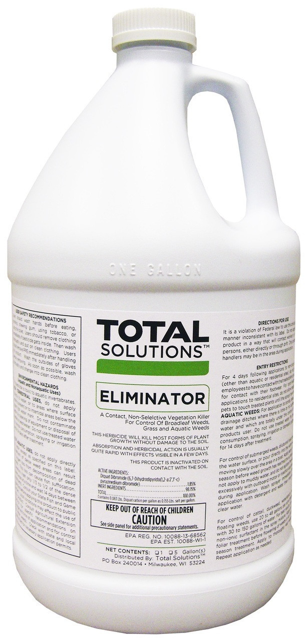 Aquatic Herbicide - Weed Killer - Eliminator - Non-Selective - 4 Gallons