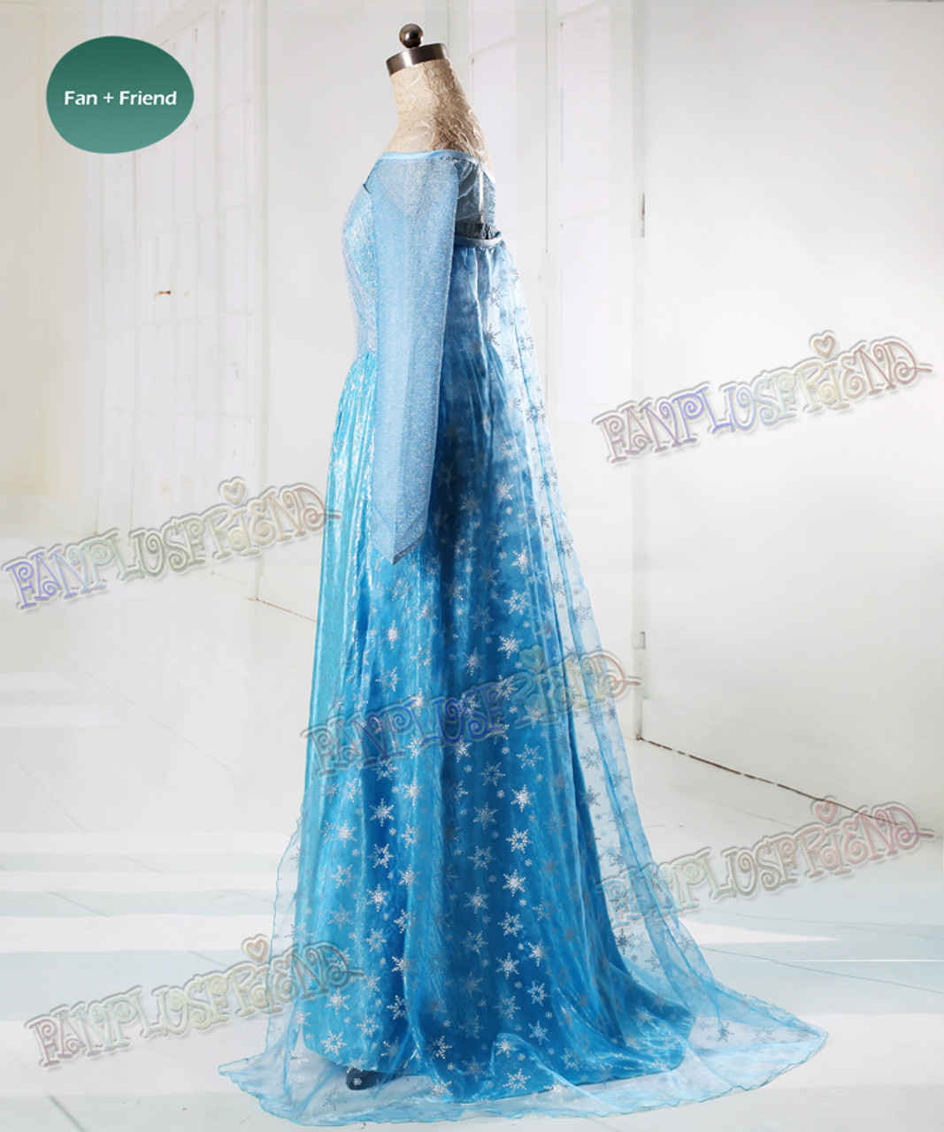 Disney Frozen Movie Cosplay Elsa Costume Adult Women Outfit