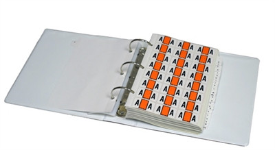 JETER Alphabetic Labels - 5800 Series (Sheets for Binder) A-Z Full Set ...