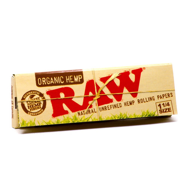 RAW Organic Hemp Rolling Papers 1 1/4 Size 24 ct. - High Mountain Imports