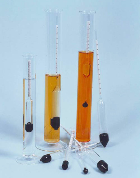 Density Hydrometer 1.000-1.050 L50SP x 0.0005g/ml ± 0.0003g/ml @ 15°C ...
