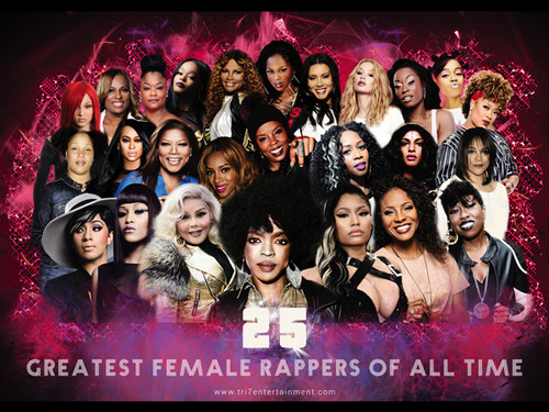 25 Greatest Female Rappers of All Time Poster (24x18)