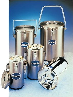DILVAC Stainless Steel Cased Low Profile Dewar Flasks - LabGear USA ...