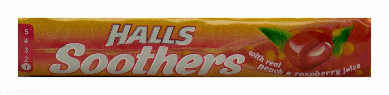 HALLS Soothers Peach and Raspberry - 45g - Lucan Village Pharmacy