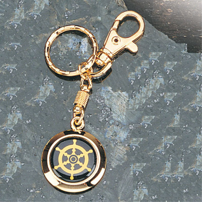 Framed Brass Nautical Wheel Key Chain - Nautical Decor Store Official ...