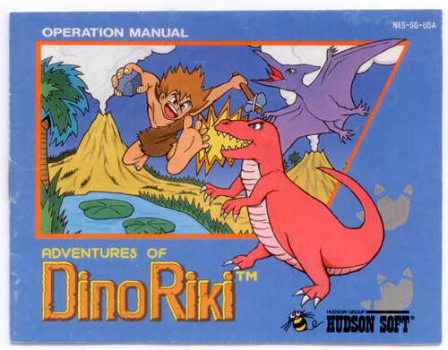 Manual Adventures DinoRiki Nintendo NES Instructions For Sale | DKOldies