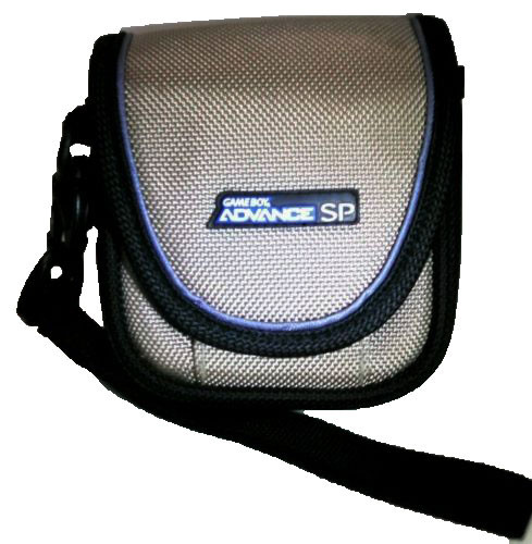Original Nintendo GameBoy Advance SP Mini Travel Bag Grey For Sale