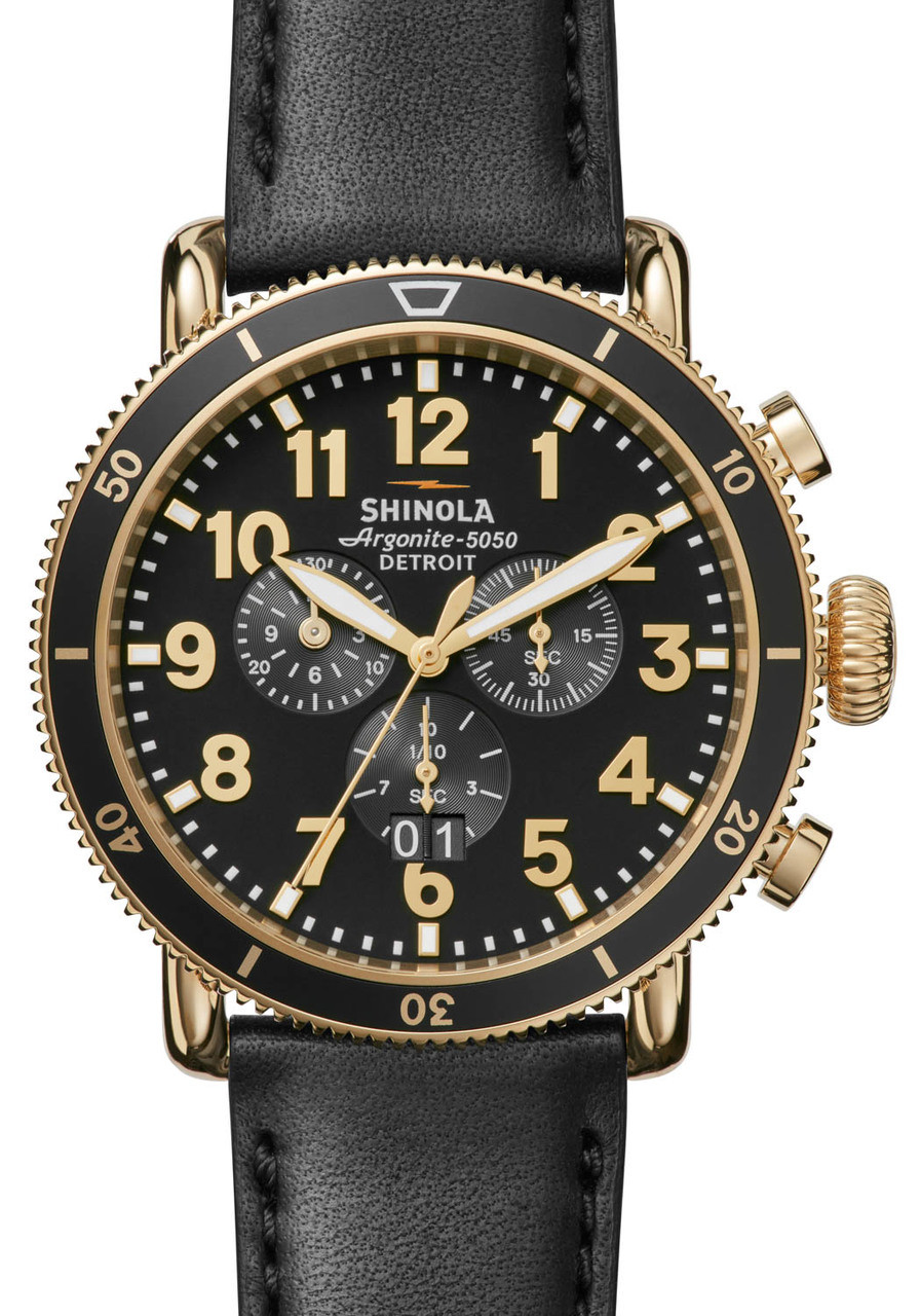 Shinola Runwell Sport Chronograph Gold | Watches.com Shinola Runwell Sport Chronograph Gold | Watches.com